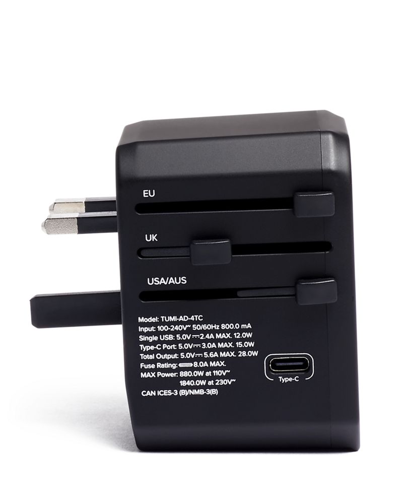 4 Port USB Power Adapter - Electronics - Tumi United States